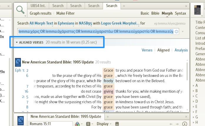 BUG: Printed search results differ - Logos Community
